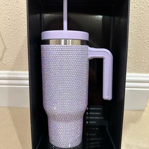 Dining | Hydrapeak Holiday Purple Rhinestone Stainless Steel 4oz ...